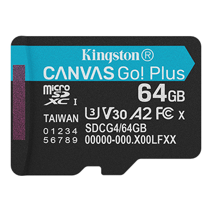 Canvas Go! Plus Class 10 microSD Cards SDCG4 - UHS-I, U3, V30 - 64GB ...